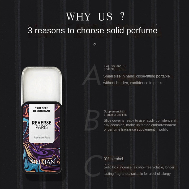 MEIDIAN 3 In 1 Solid Perfume Men Women Long Lastin Scent Light Perfume ...