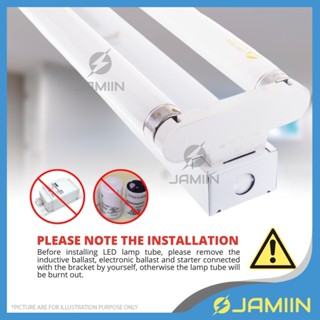 [FULL SET] DOUBLE 4FT T8 Led Tube Light LED Set Lampu Panjang LED Ceiling Light Led Tube With ...