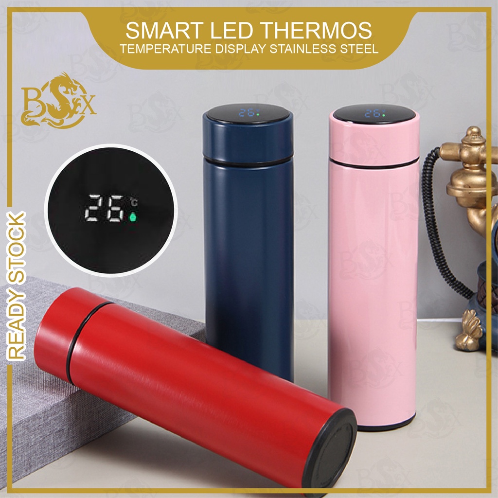 500ml Fashion Smart Temperature Flask LED Display Vacuum Thermal Flask ...