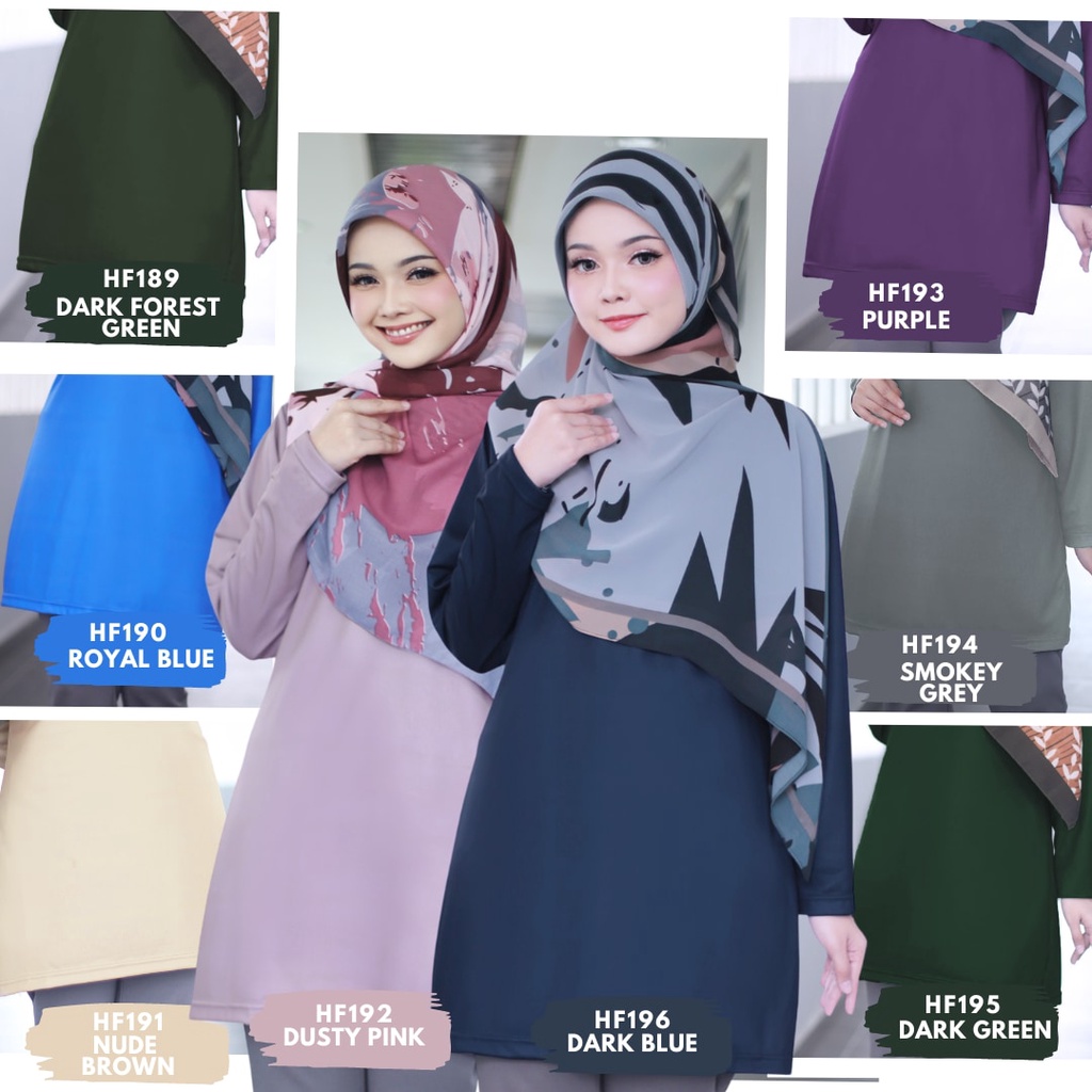 T shirt Jersey HD Basic Plain (C) | Shopee Malaysia