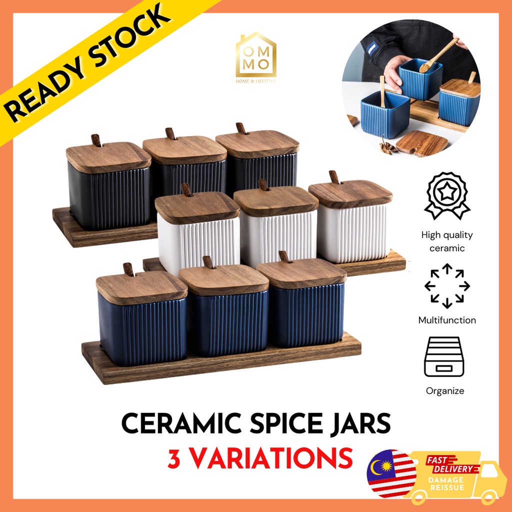 Amble Spice Jar Seasoning Pot (3's/Set) | Shopee Malaysia