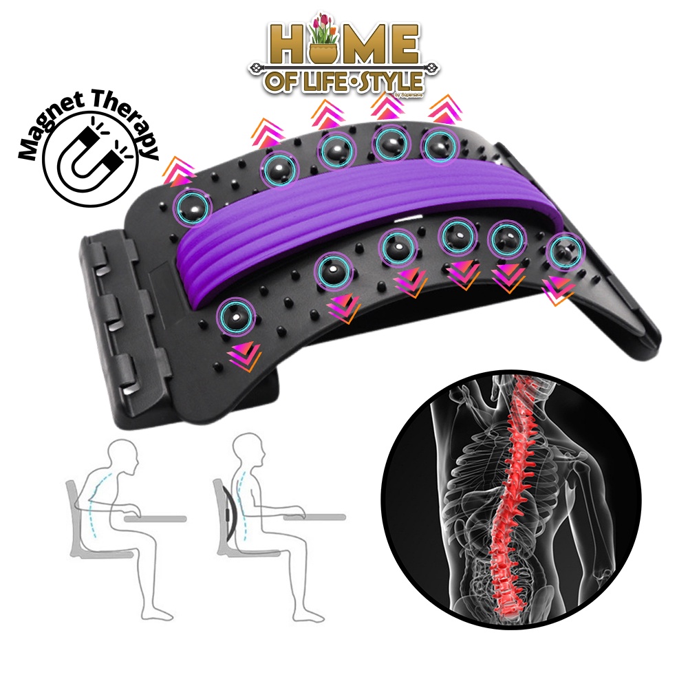 HOLS Curve Back Stretcher Massager Lumbar Support Spine Lower Upper ...