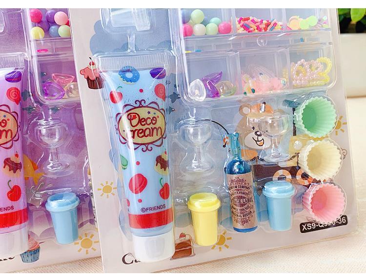 Simulation Cream Glue Imitation Cream Dessert Cake DIY Craft Soft Clay ...