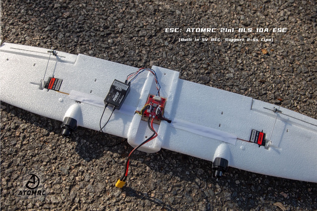 ATOMRC Fixed Wing Flying Fish 650mm Wingspan FPV Aircraft RC Airplane ...