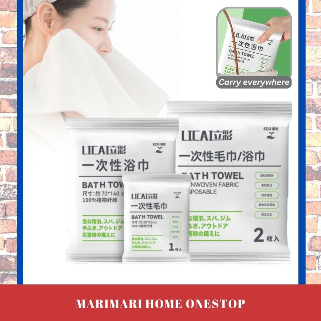 Disposable Travel Towel Pack Bath Towel Face Towel One Time Used ...