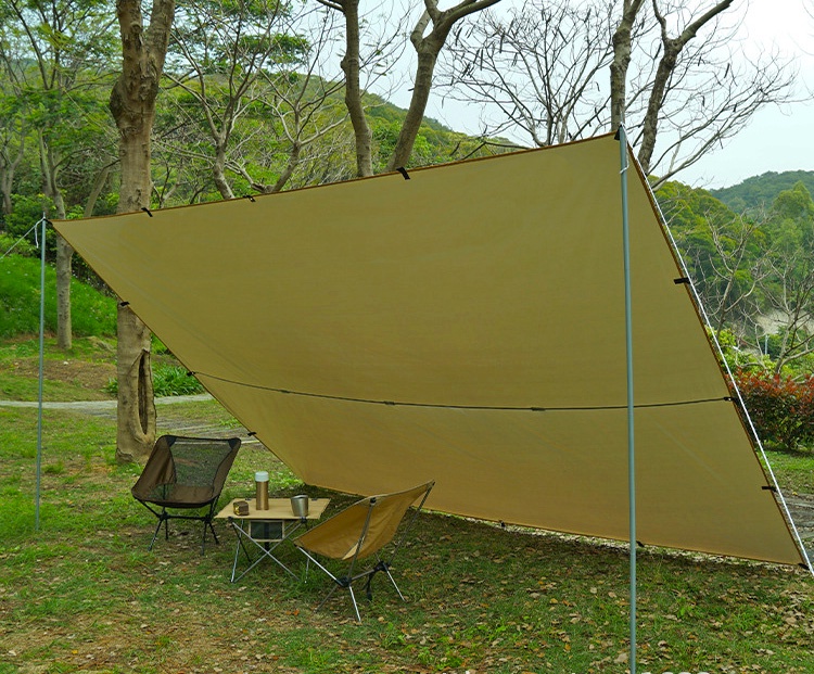 19 Hanging Points Camping Flysheet 210T Polyester Waterproof 3x4m Tent ...