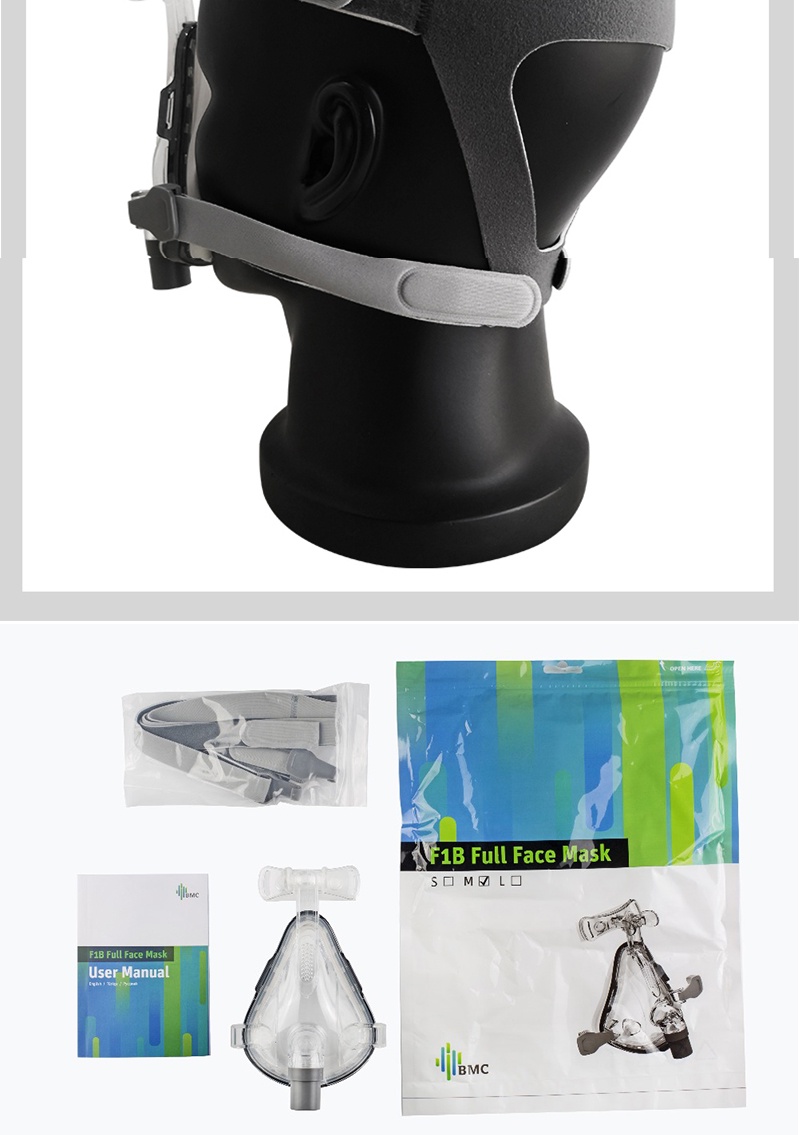 BMC F1B Full Face Mask CPAP FM1B Auto CPAP APAP BIPAP Full Face Mask ...