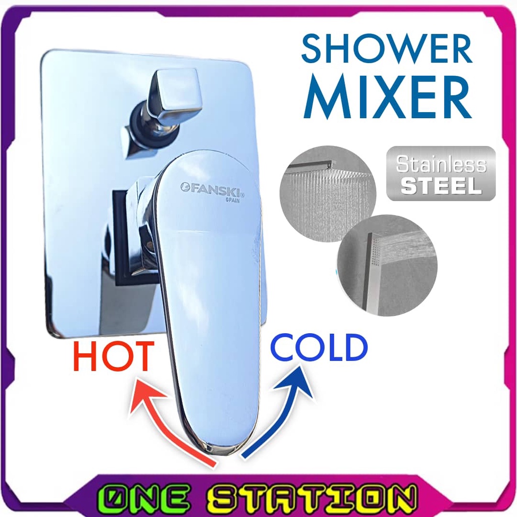 FK-1100SH HOT and COLD Shower Mixer Valve Bathroom Shower Tap 2 Way ...