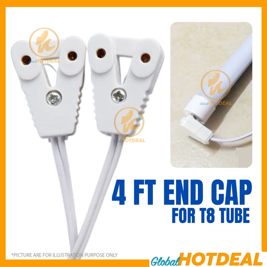 4FT End Cap Wire For T8 LED Tube Lampu Kalimantang LED Ceiling Light ...