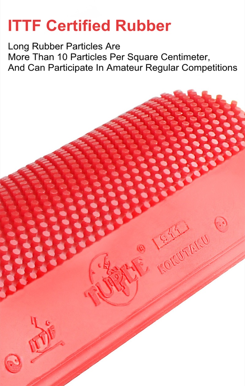 KOKUTAKU Pimples Long Defensive Control Pips Long Table Tennis Rubber ...