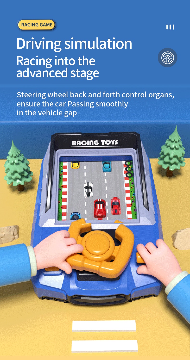 [Qilemeng] Racing Adventure Game Console Driving Games Racing Game ...