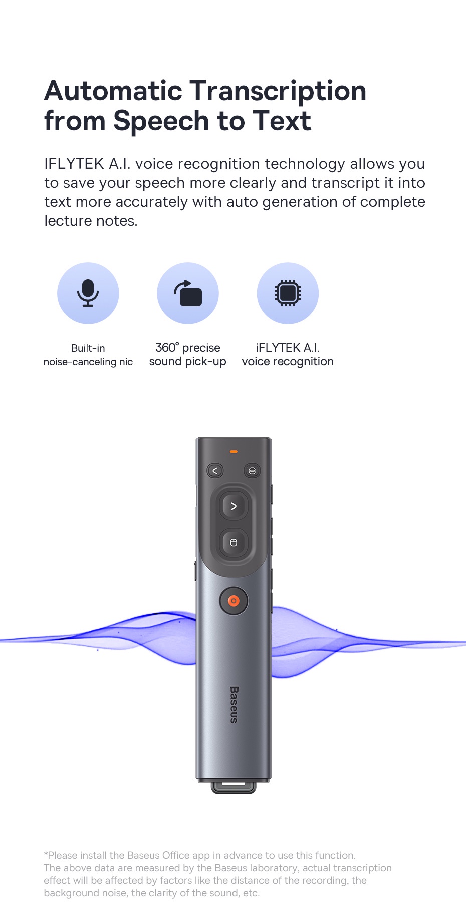 Baseus Spotlight Presentation Remote Wireless Laser Pointer ...