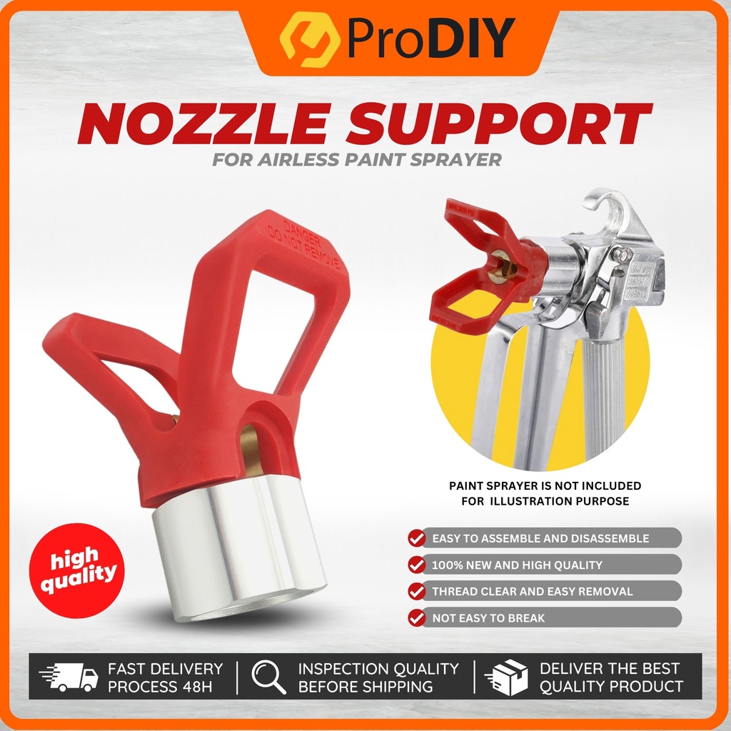 Airbrush Red Nozzle Support Nozzle Head For Painting Airless Paint ...