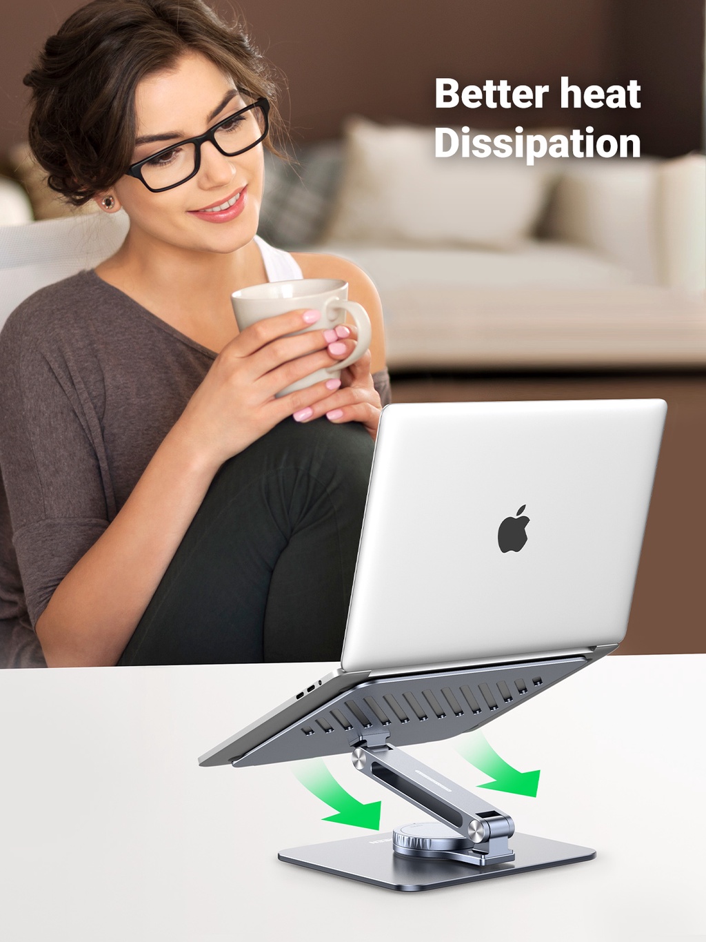 UGREEN Swivel Laptop Stand Holder For PC Macbook Air Pro Foldable ...