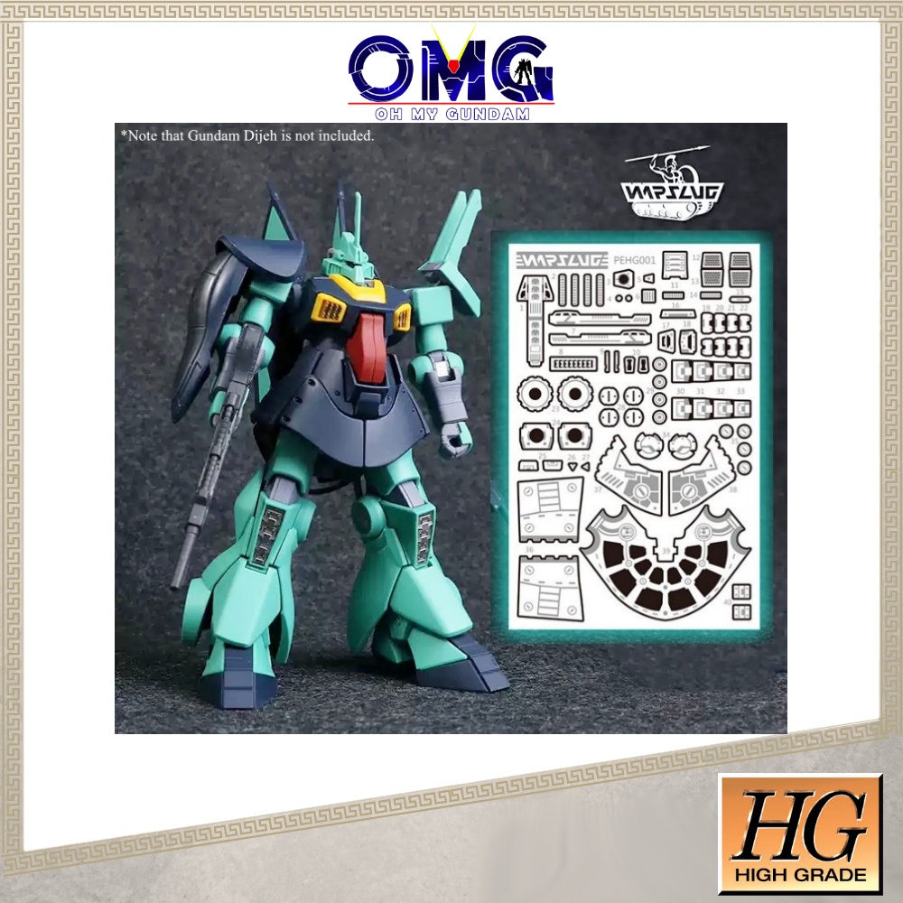 WarslugX Metal Part HG MSK-008 Dijeh Gundam Etching Part HGUC Dijeh ...