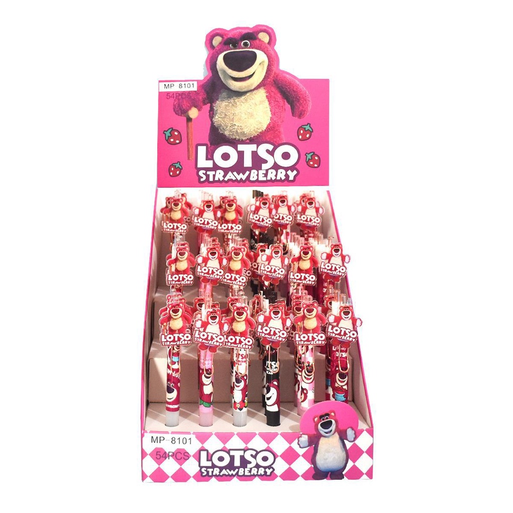 1 PCS Toy Story Lotso Pen Cute Pink Strawberry Bear Gel Pen Black Ink ...