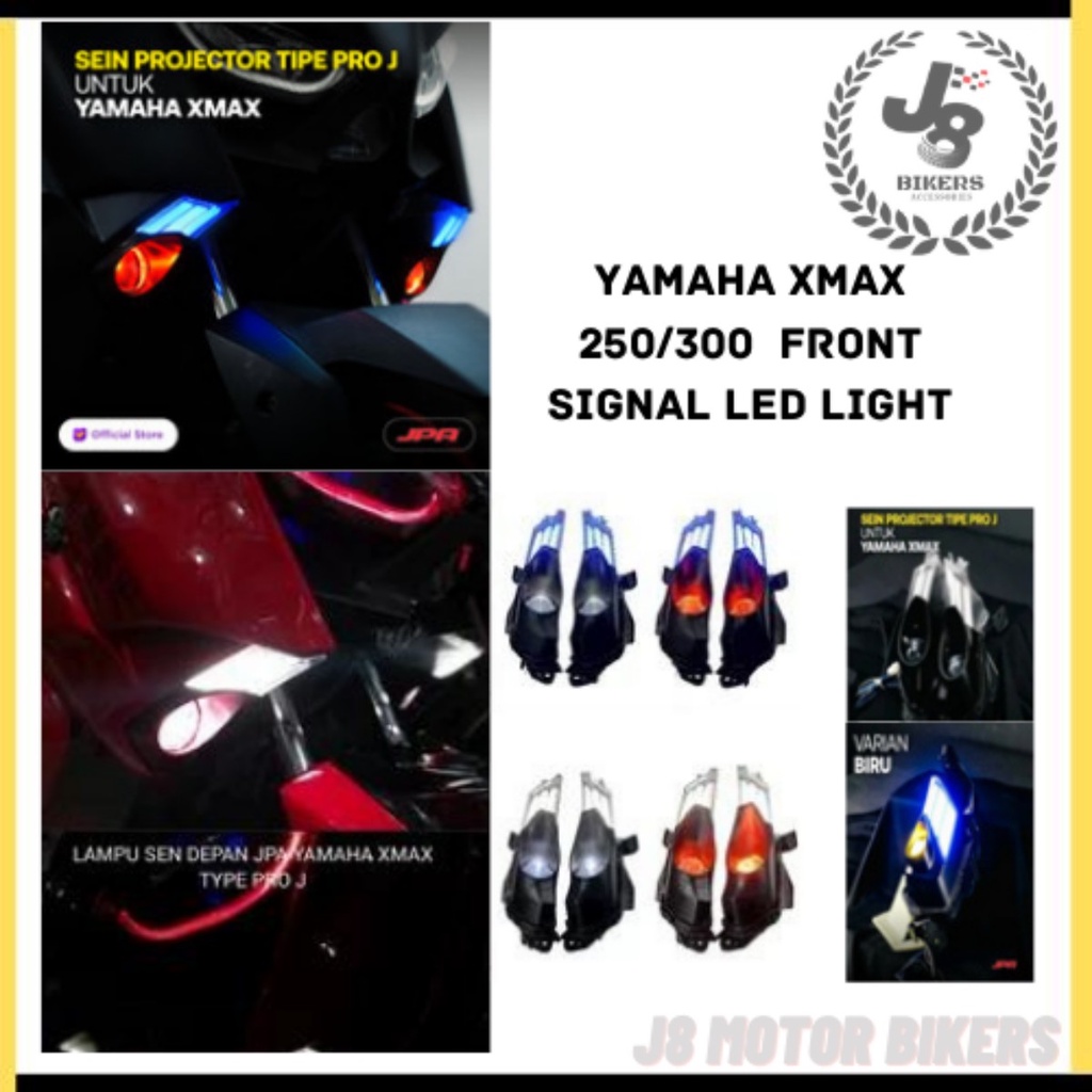 YAMAHA XMAX 250/300 FRONT SIGNAL LED LIGHT Lampu Sen Depan Projector ...