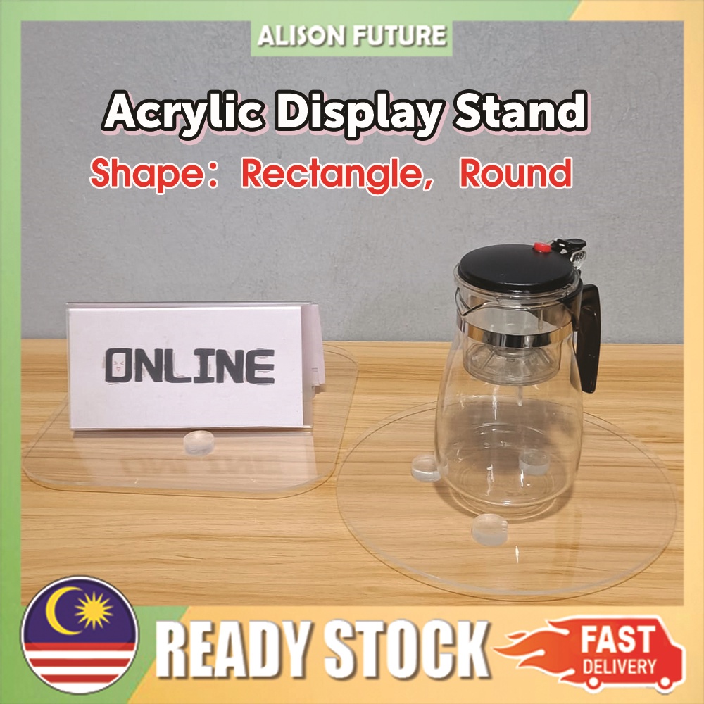 Transparent Acrylic Display Stand Tray Desktop Table Decoration ...