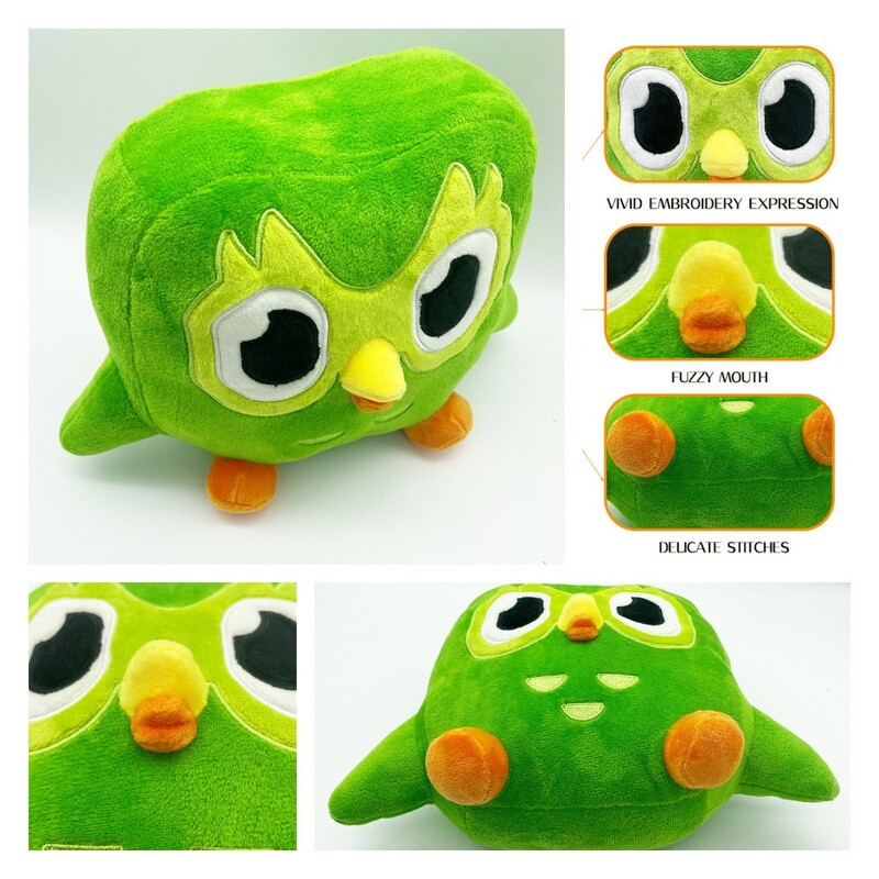 【Fast Delivery】Duolingo Plushie Duo 10 Year Anniversary Green Owl Gift ...