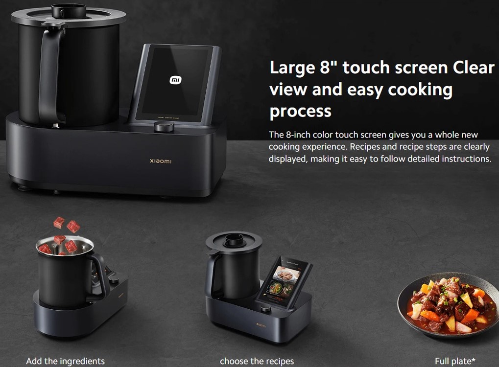 Xiaomi Multifunctional Smart Cooking Robot Machine | CookingIoT Intelligent Cooking Algorithm ...