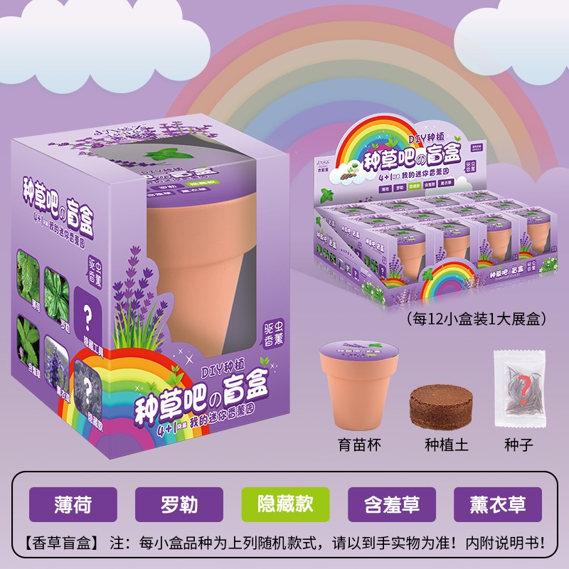 Kids Mini Plant Blind Box Flower Vegetables DIY Kindergarten Science ...
