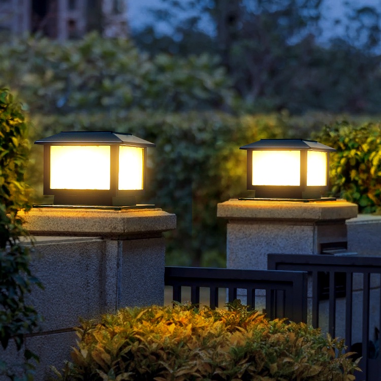 【Free Shipping】Warmtaste Led Pillar Lights Outdoor Waterproof Solar ...
