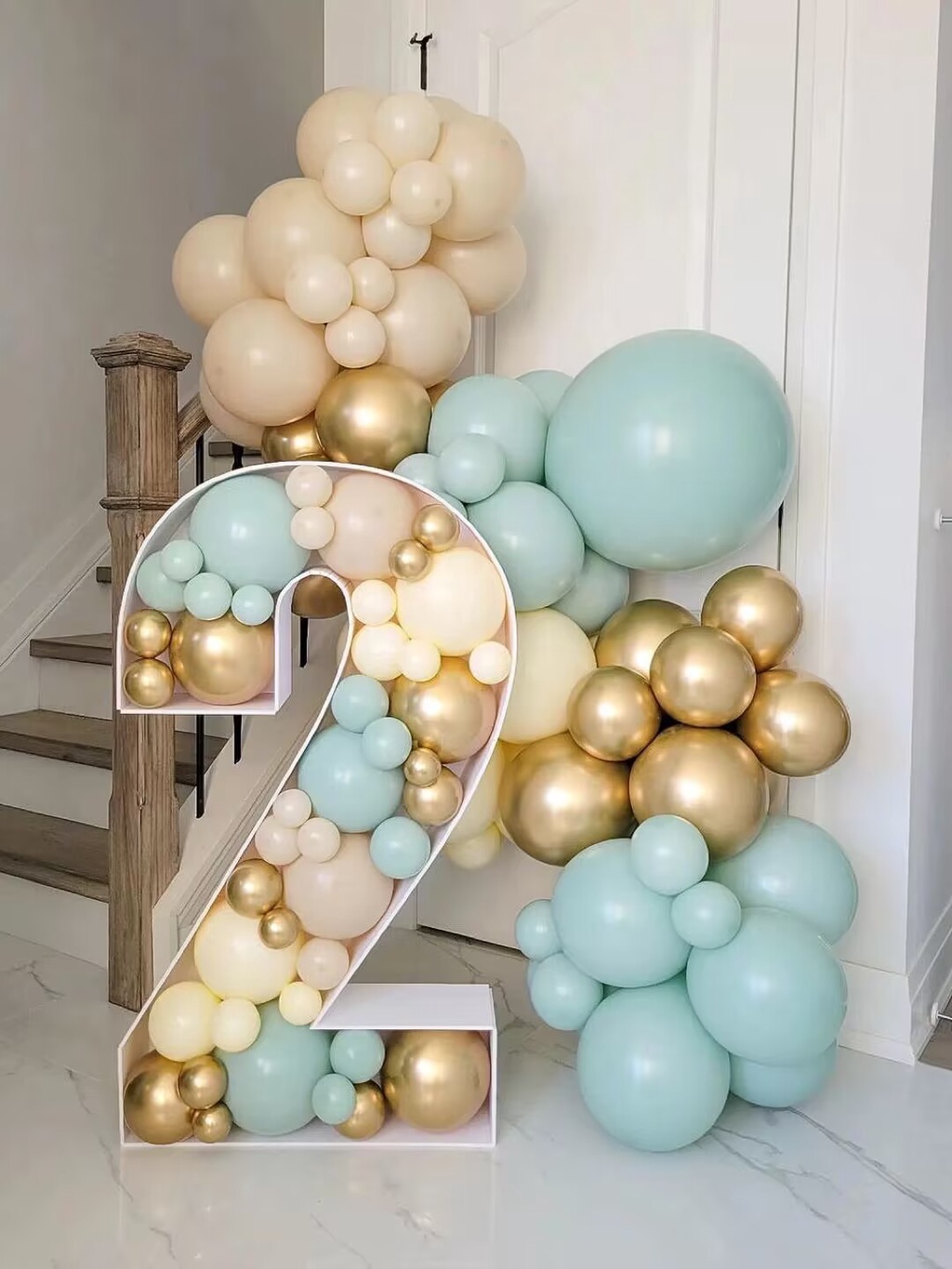 KT Board Number Box Large Number Balloon Box Frame DIY Number 0-9 ...