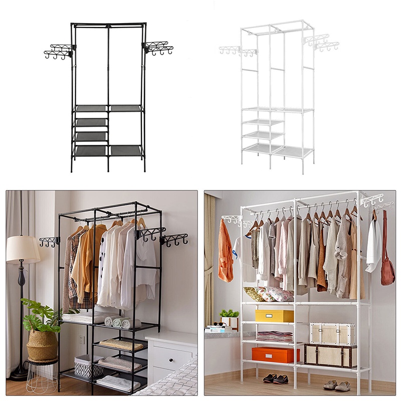 Closet Organizer DIY Multifunctional Stainless Steel Wardrobe Multi ...