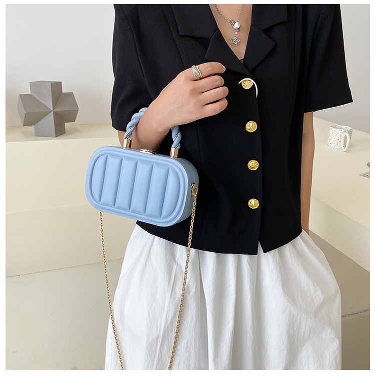 Dela Korean high-end small square bag hand-held fashionable chain ...