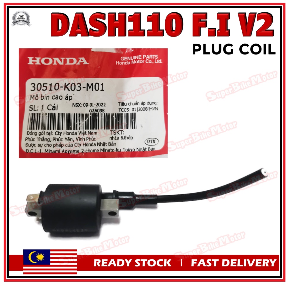 HONDA WAVE DASH 110 F.I V2 / ALPHA V5 - 100% ORIGINAL HONDA Plug Coil ...