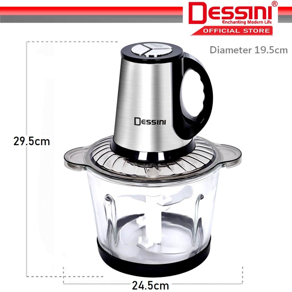 DESSINI ITALY Capsule Cutter Spin Chopper Blender Grinder Mixer Mincer ...