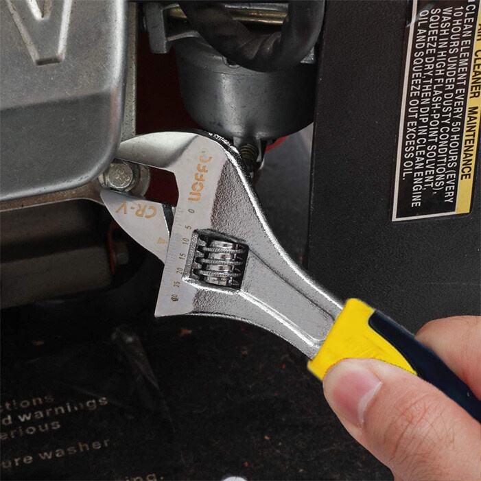 MYDIYHOMEDEPOT - UOFFC CRV ADJUSTABLE SPANNER WRENCH WITH SCALE TPR ...