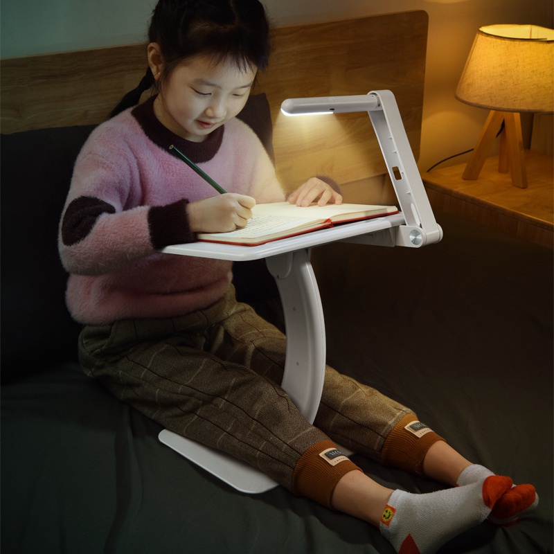 OATSBASF Reading Table With LED Light Kids Lap Desk Laptop Table Laptop ...