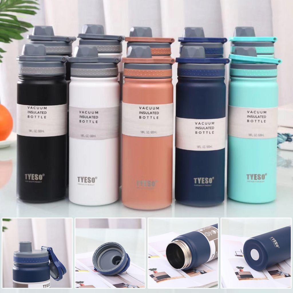 Tyeso Tumbler Thermos Flask Insulated Bottle Tahan Panas Termos Botol ...