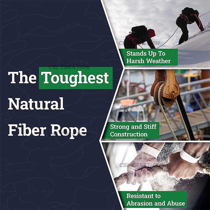 4MM 6MM 8MM 10MM Manila Rope Hemp Rope Tali Guni | Shopee Malaysia