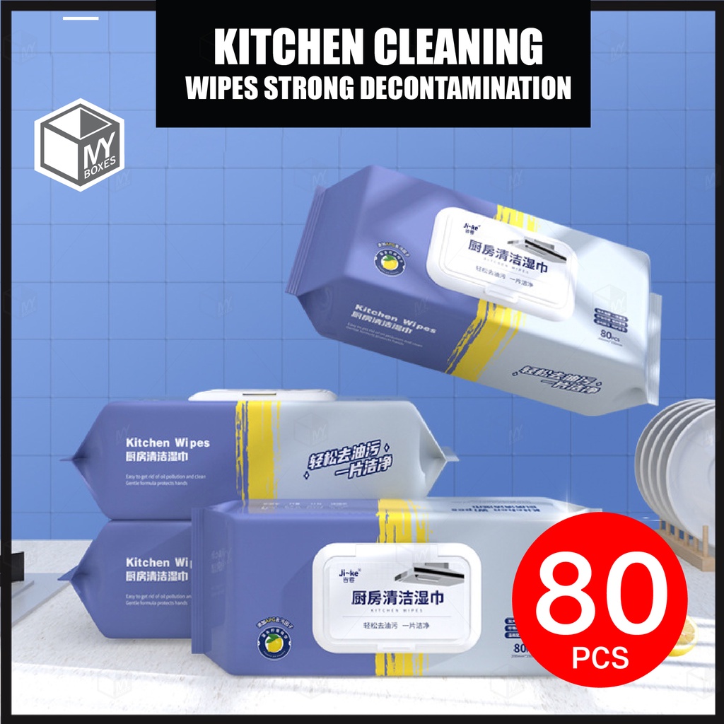 Kitchen Cleaning Wipes/Strong Decontamination/Degreasing Wet Paper/Lap ...