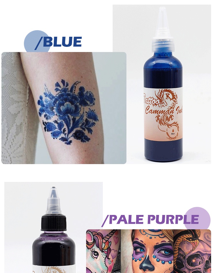 100ml Semi Permanent Airbrush Temporary Fake Tattoo Common Ink For Body ...
