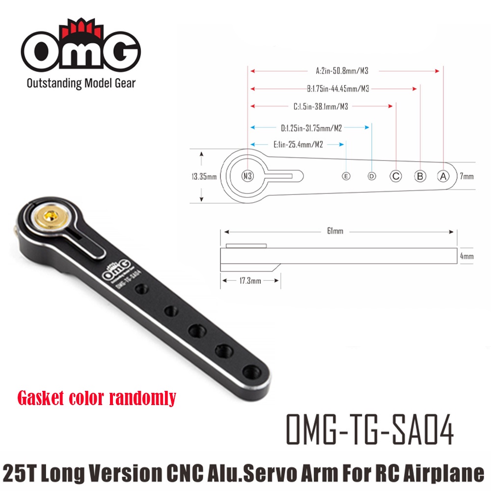 OmG M2/M3 25T/15T Servo Arm Multifun Standard Servo Alloy Full Metal ...