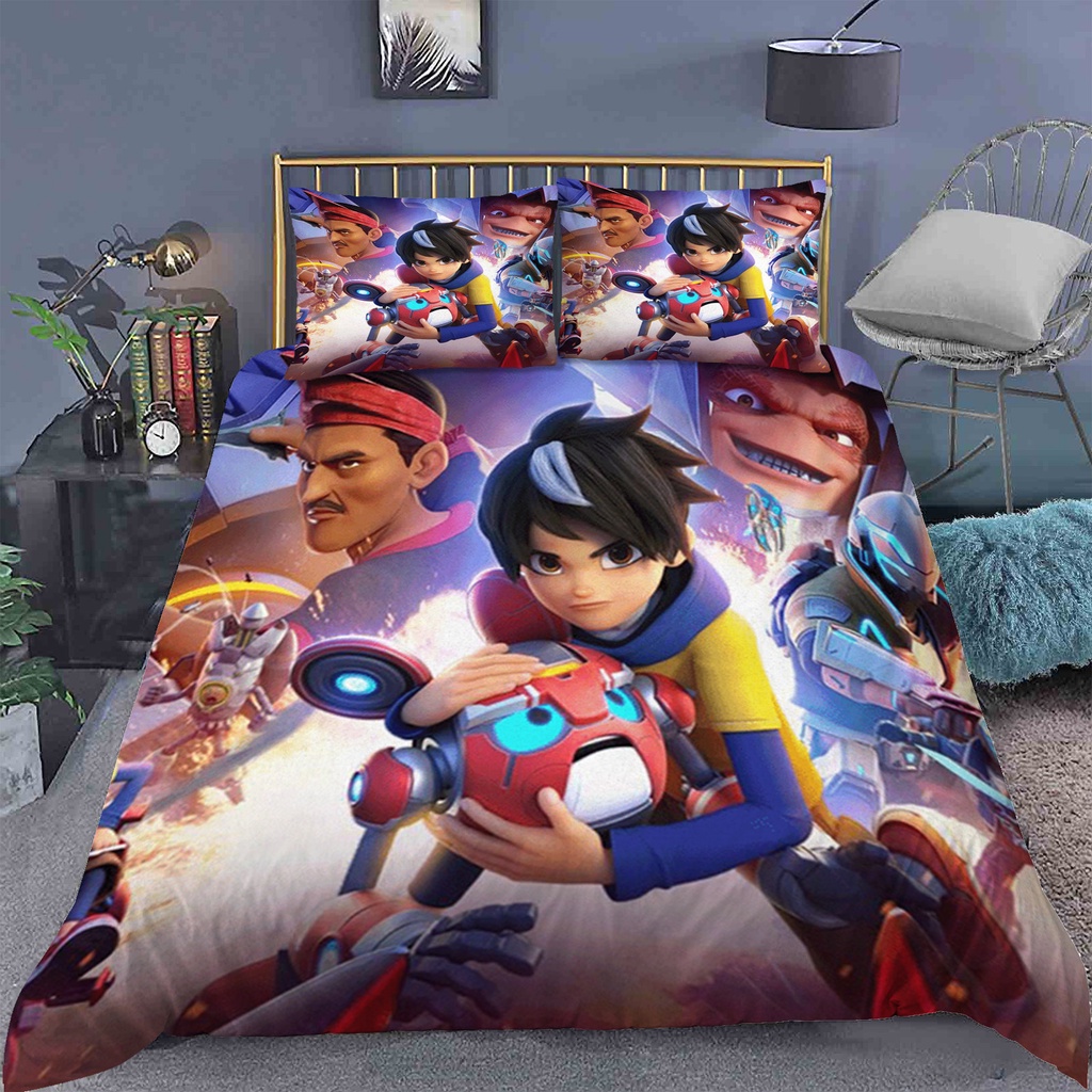 Mechamato duvet cover set pillowcase sheets 3D print single/super ...