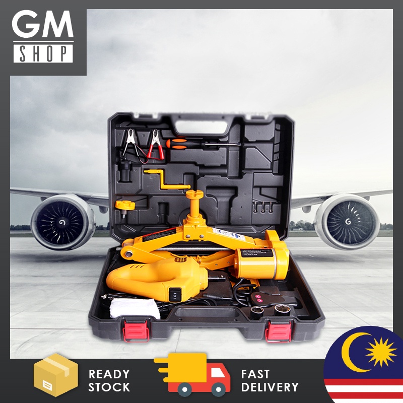 GMSHOP 12V Electric Wrench Tool Electric Hydraulic Jack Vehicle ...