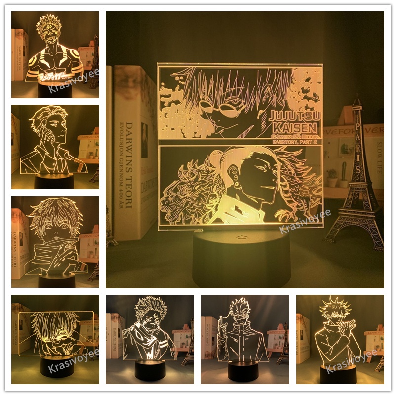 Jujutsu Kaisen Gojo Satoru Night Light Itadori Yuji Figure Colors ...