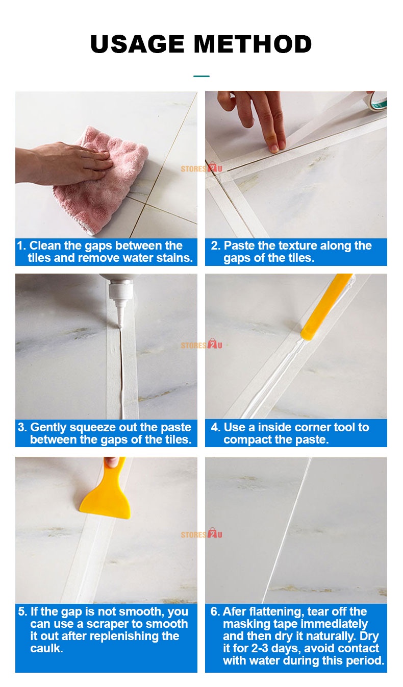 LKB Tile Reform (280ml) Waterproof Gap Grout Grouting Fix Tiling Repair ...