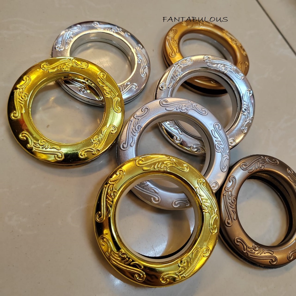 Eyelet Ring without/with Nano Curtain Ring Gelung Langsir 25/50pcs ...