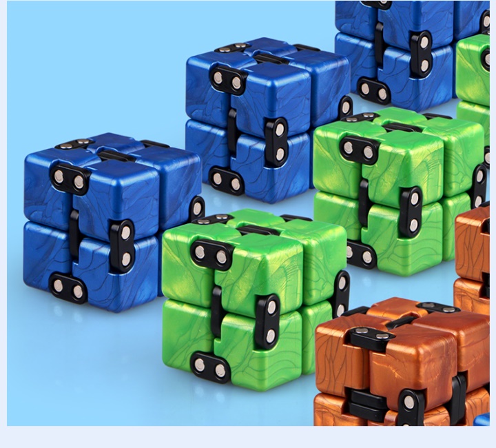 QIYI Infinity Cube Mini Fidget Toy Flip Cube 2x2 Brain Teasers Toys for ...