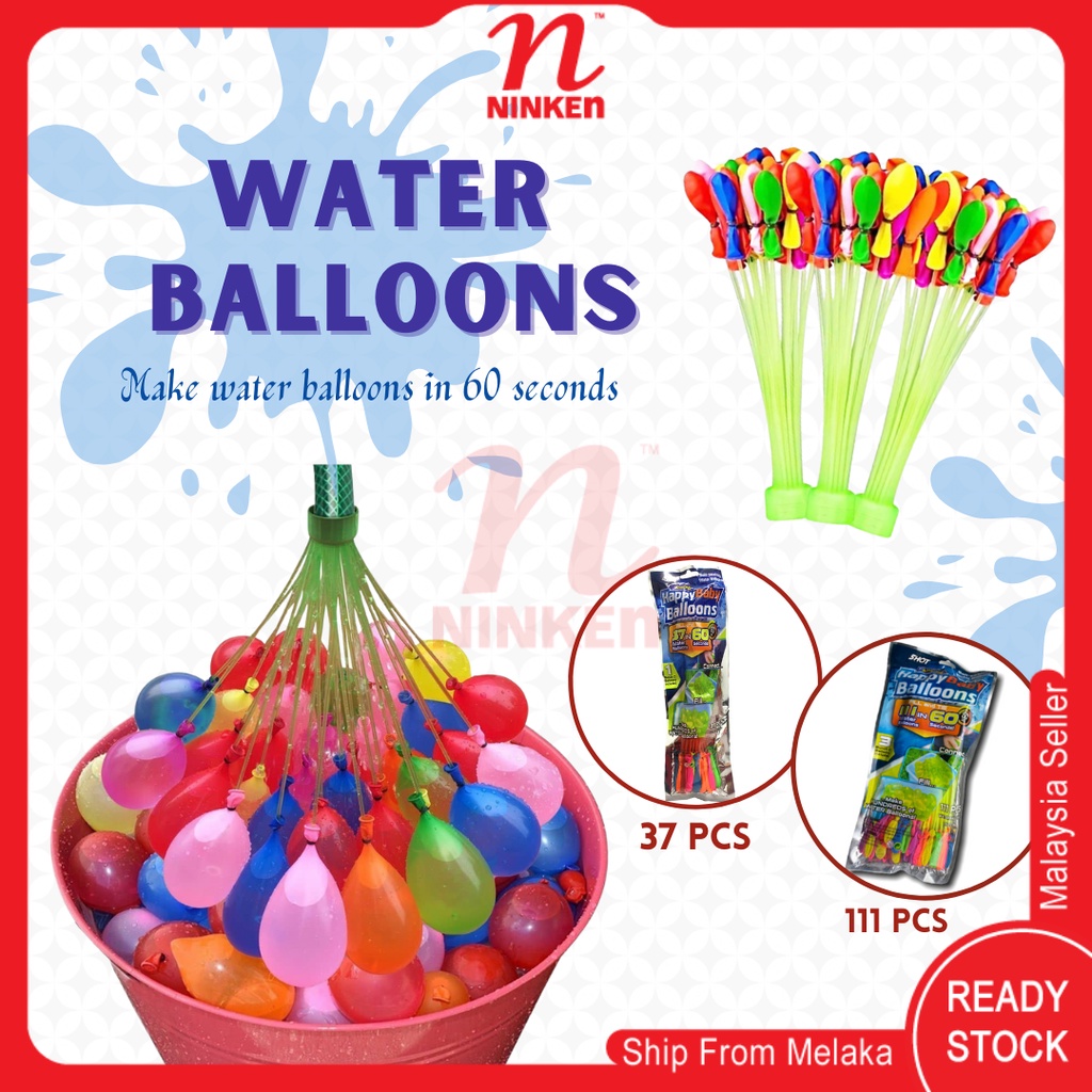 Quick Water Injection 111 Pcs Water Balloon Bomb Summer Beach Kids Toy ...