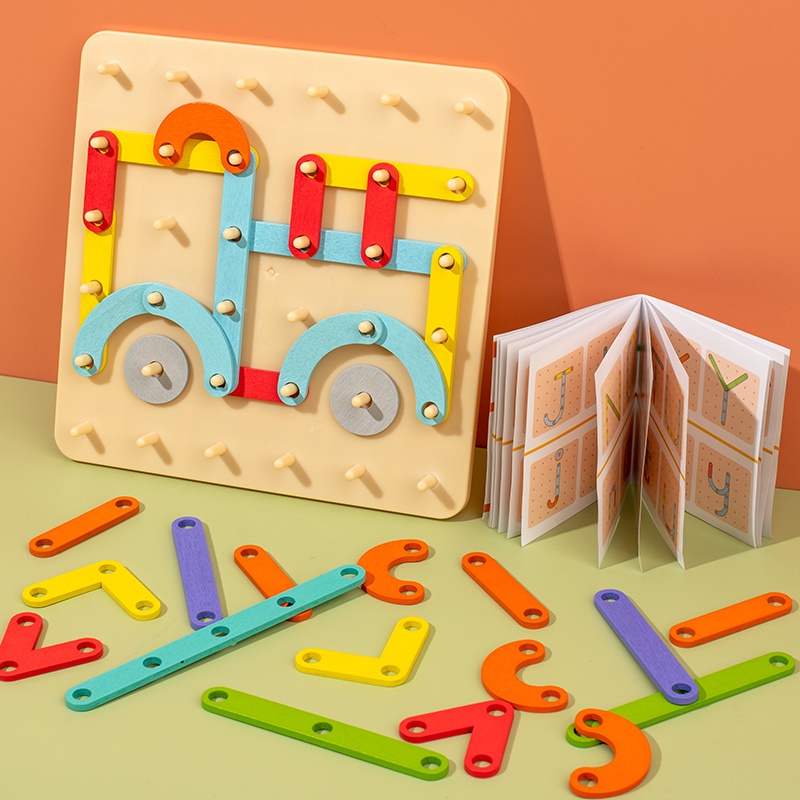 Baby Toy Creative Board Montessori Early Learning Alphabet Numbers ...