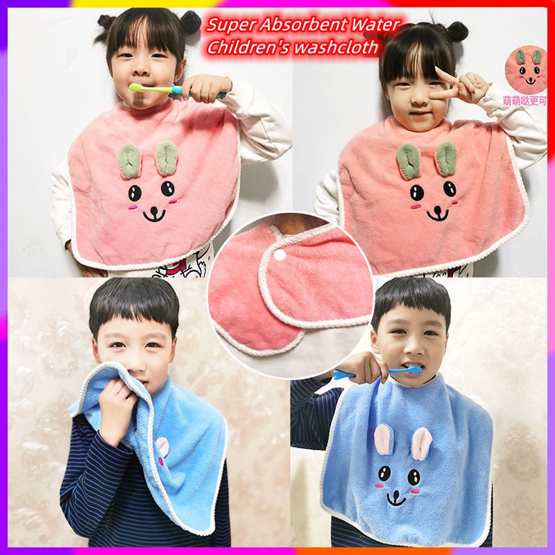 Multifunction Children Towels Newborn Baby Spit Milk Bibs Coral Fleece ...