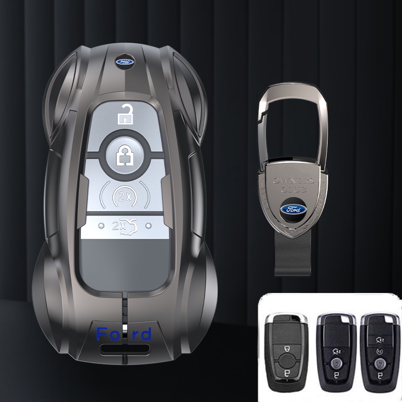 Ford Zinc Alloy Car Key Cover For Ranger XLS WT XLT Wildtrak 4x2 Raptor ...