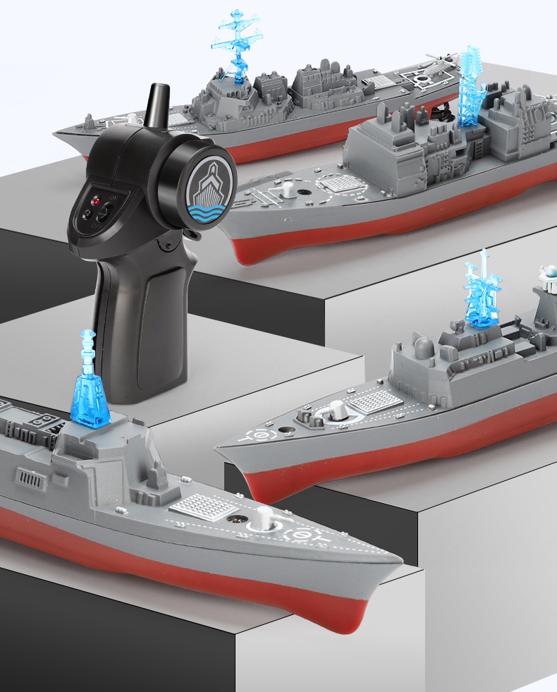 2.4G high speed rc ship simulation warship model electric mini ...