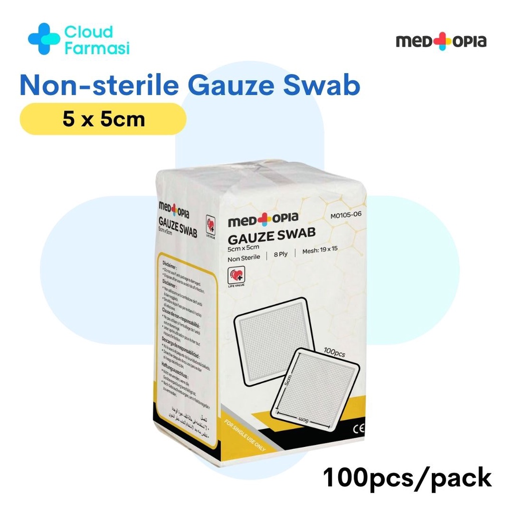 [Cloud Farmasi] Non Sterile Wound care Cotton 8 Ply Gauze Swabs Mesh ...